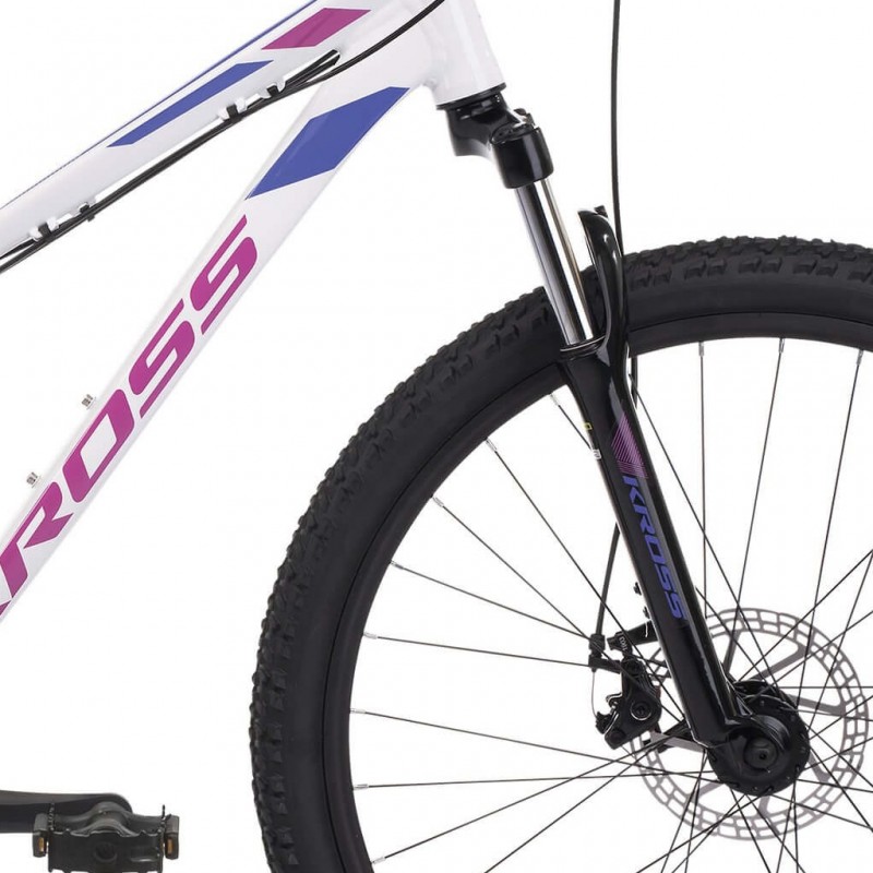 Rower górski MTB KROSS Lea 3.0 White 26" 2022