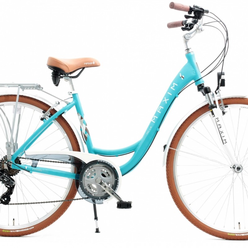 Rower miejski MAXIM MC 1.4.21 Turkusowy - Wrosport.pl