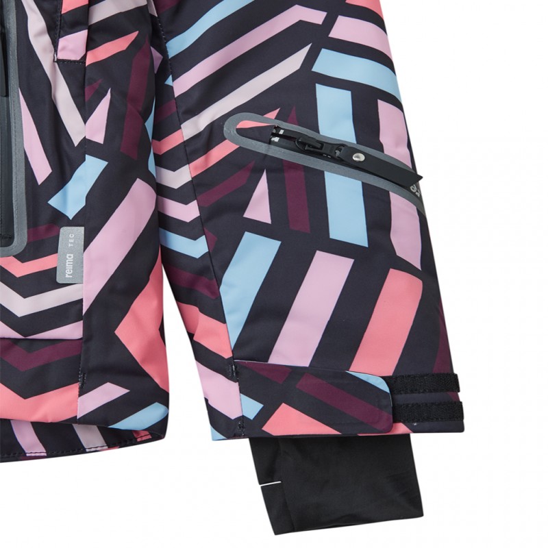 Kurtka REIMA Reimatec Posio Czarno Różowa - Wrosport.pl