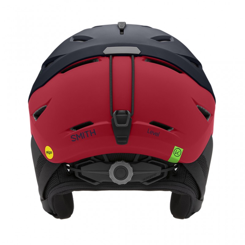Kask narciarski Smith Level Mips Matte Midnight Navy Crimson - wrosport.pl