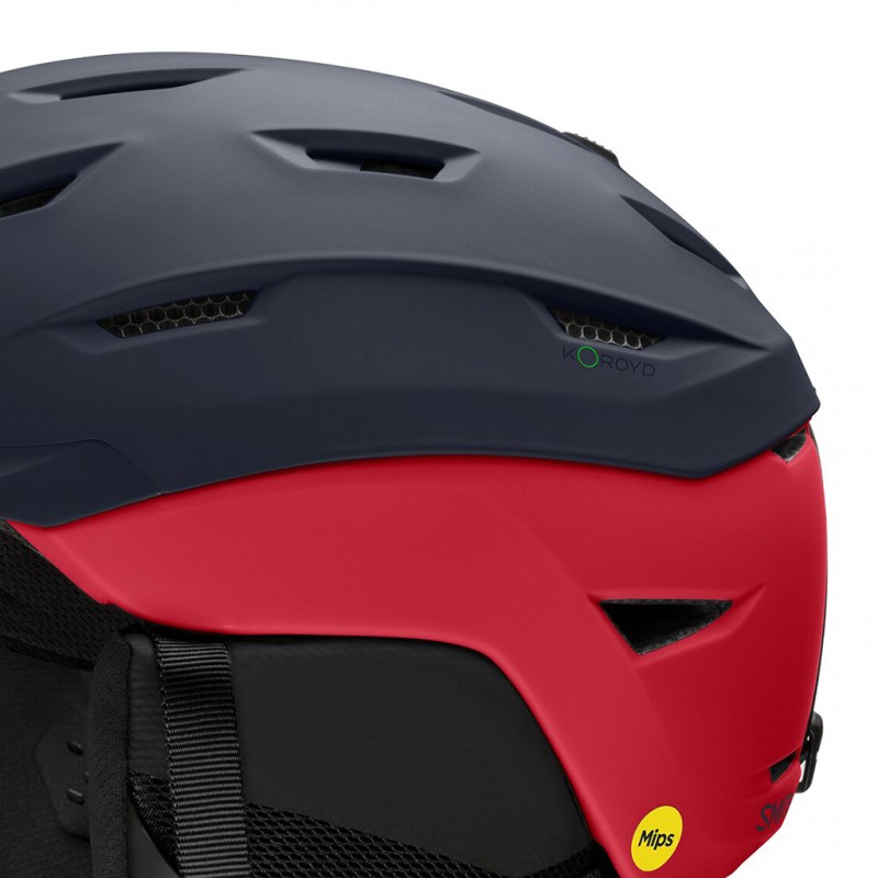 Kask narciarski Smith Level Mips Matte Midnight Navy Crimson - wrosport.pl