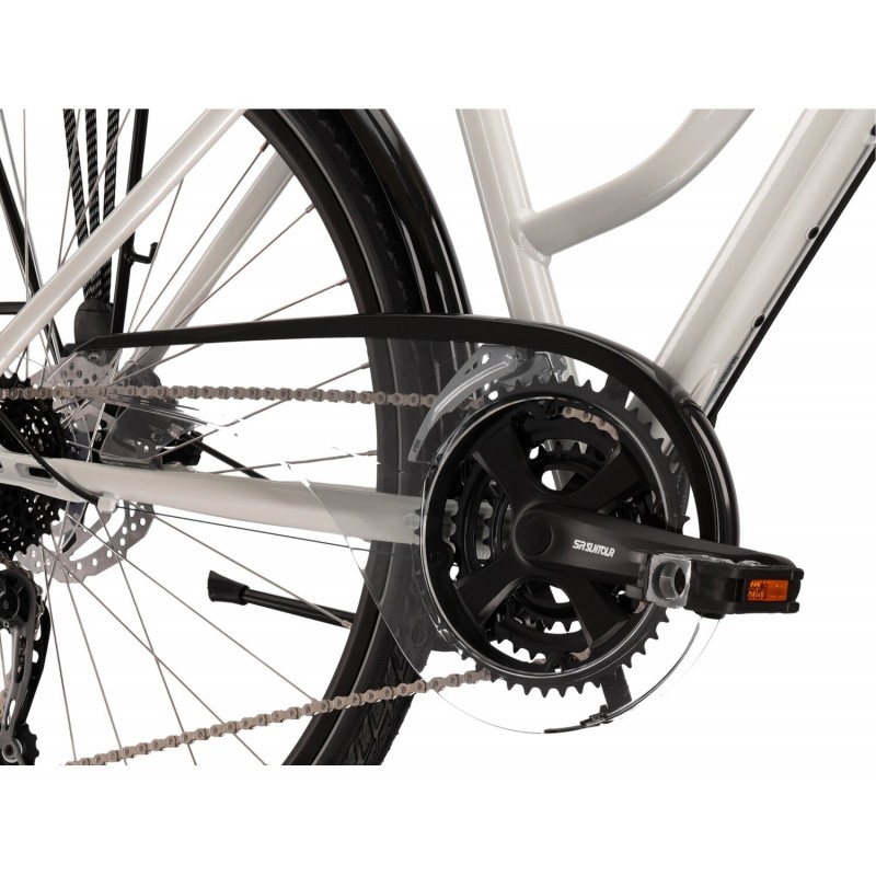 Rower trekkingowy KROSS Trans 5.0 Perłowy - Wrosport.pl