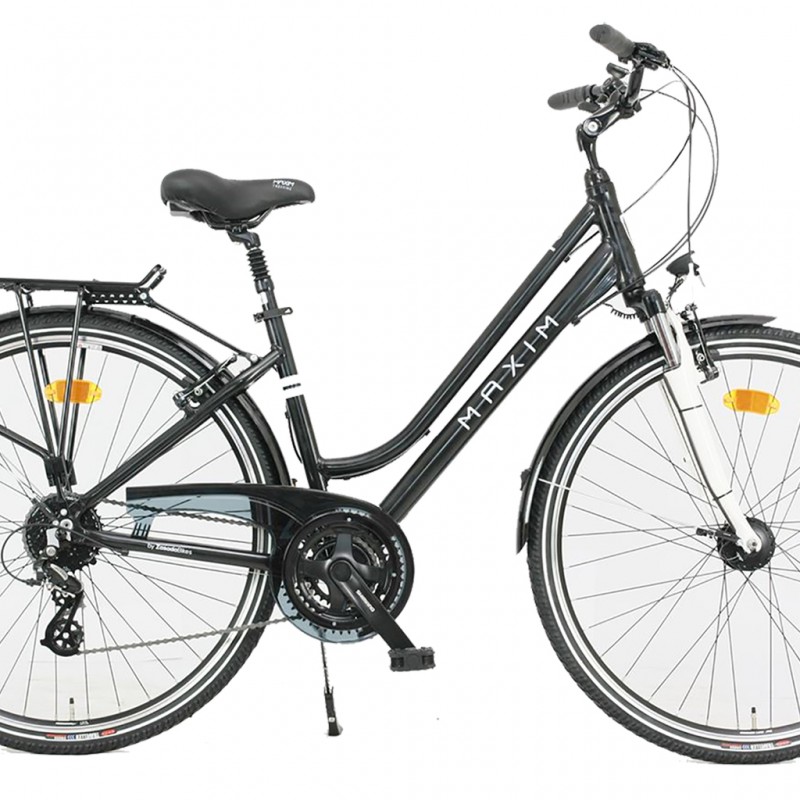 Rower trekkingowy MAXIM MT 2.3 W Czarny - wrosport.pl