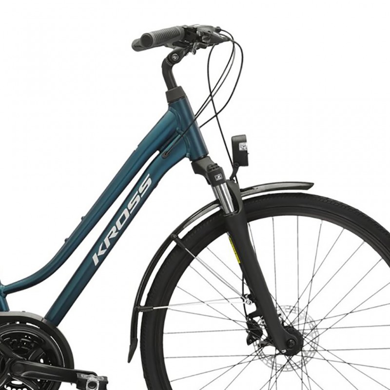 Rower trekkingowy KROSS Trans 4.0 Turkusowy - wrosport.pl