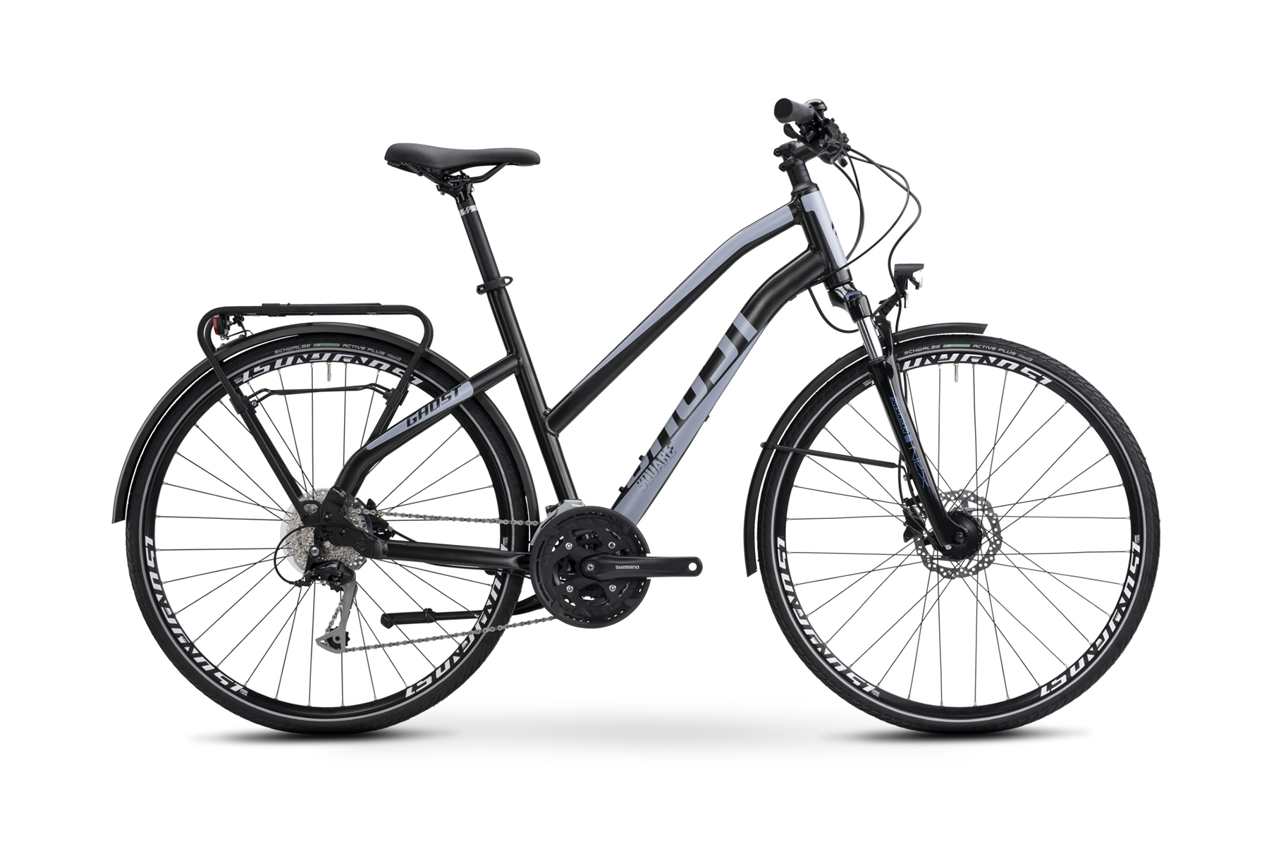 Rower trekkingowy GHOST Square Trekking Essential AL Czarny - Wrosport.pl