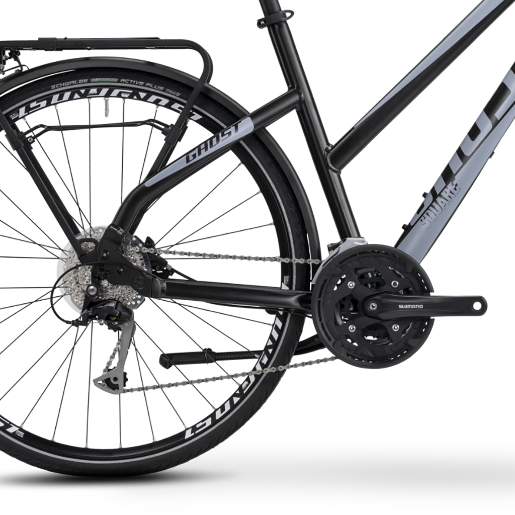 Rower trekkingowy GHOST Square Trekking Essential AL Czarny - Wrosport.pl